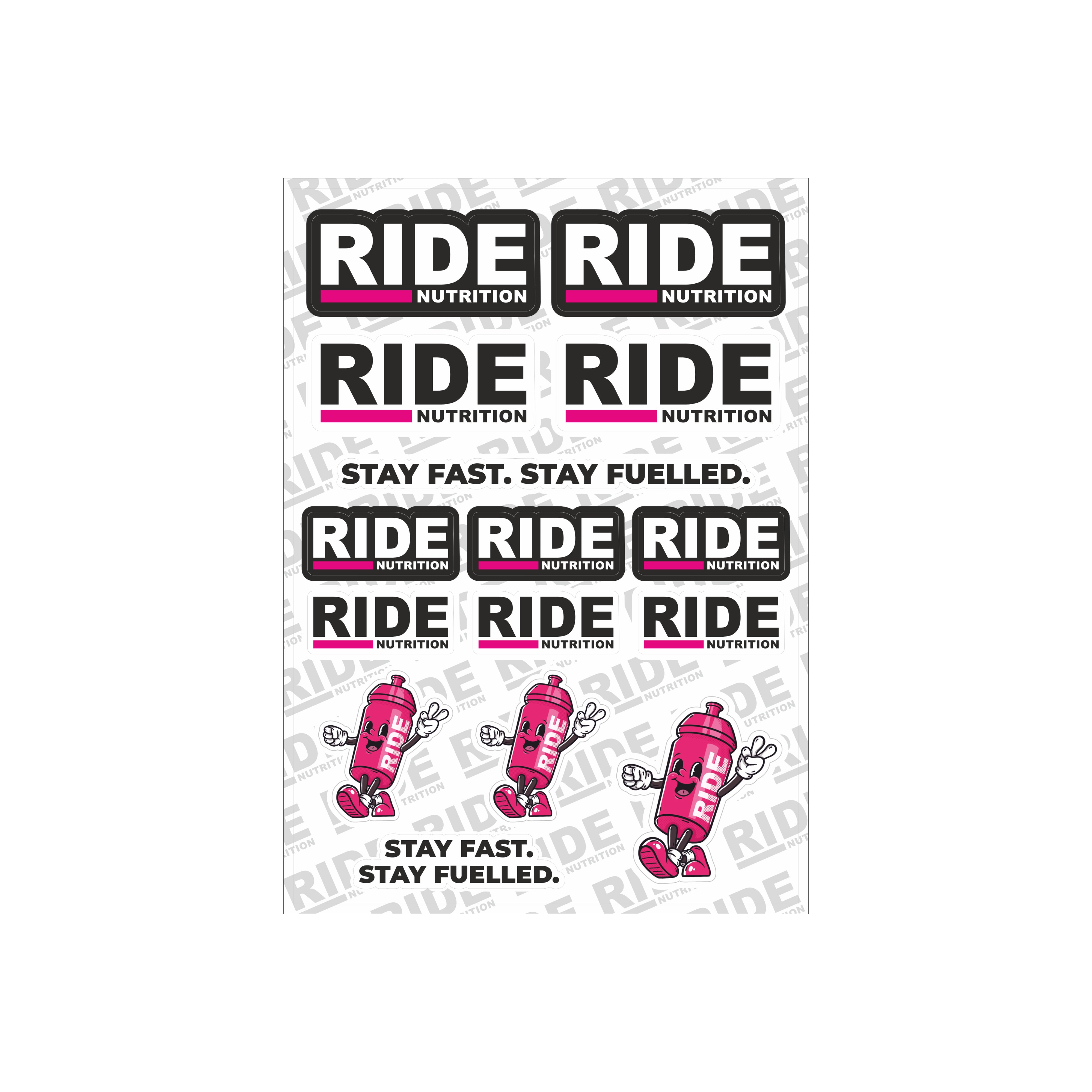 RIDE Sticker Sheet – Ride Nutrition